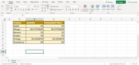 How To Interpolate Missing Values In Excel Sheetaki