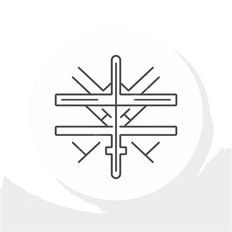 An Illustration Showing A Circular Line Sign Vector Lineal Icon Suporte Bold Line Png And