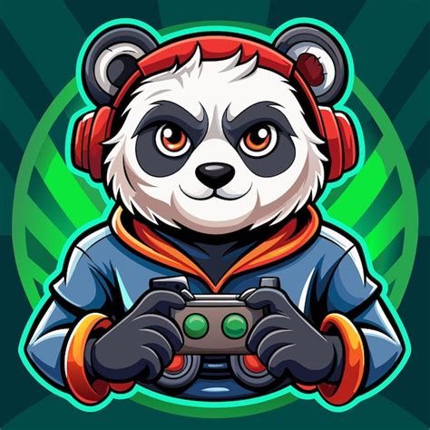 Panda With Headphones Plays Video Game Premium Ai Generated Vector Panda With Headphones Plays Video Game Premium Ai Generated Vector