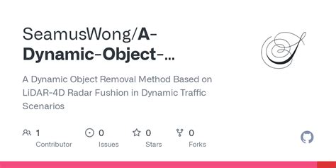 Github Seamuswonga Dynamic Object Removal Method Based On Lidar 4d