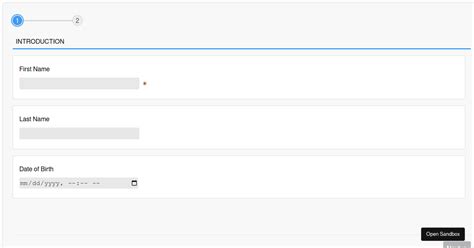 React Wizardy Simple Form Forked Codesandbox