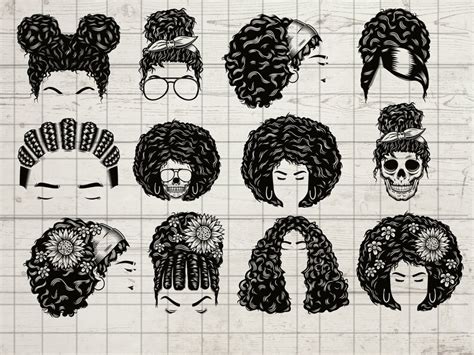 Afro Woman Svg Afro Girl Svg Afro Queen Svg Afro Lady Svg Curly Hair