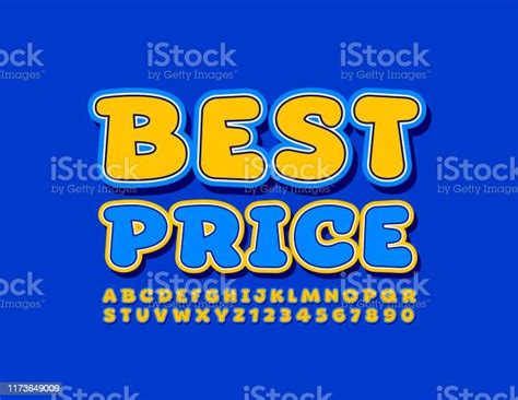 벡터 밝은 기호 최고의 가격입니다 만화 알파벳 문자 및 숫자 가격에 대한 스톡 벡터 아트 및 기타 이미지 가격 개념 광고 Istock