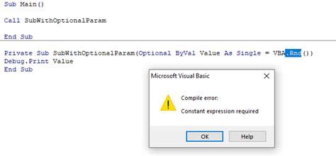 Function Allowed As Optional Param Value Not So In Vbx Issue