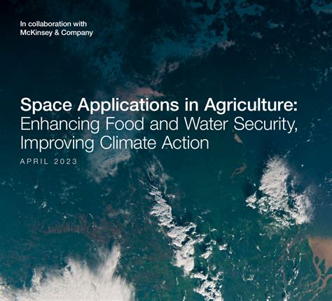 农业中的空间应用：加强粮食和水安全，改善气候行动