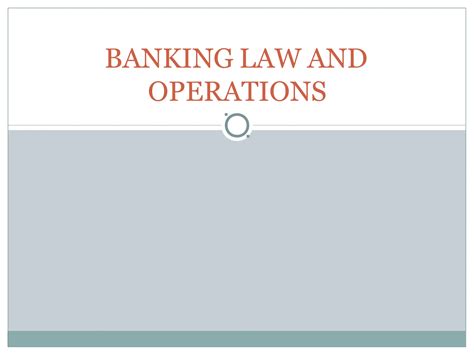 Banking And Operation Intro And 1 Unit Pptx