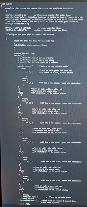 Solved Complete Code For Ti Msp430 Micro Controller Fill In