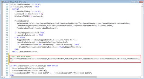 Request More Events For Sales Cod80 And Cod6620 · Issue 1369