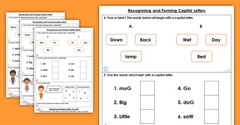 Free Year 1 Recognising And Forming Capital Letters Homework Extension