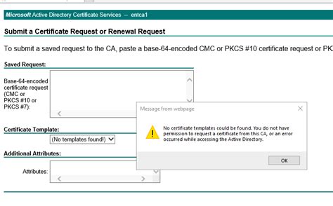 No Certificate Templates In Certificate Services Server On Windows 2019 Server Fault