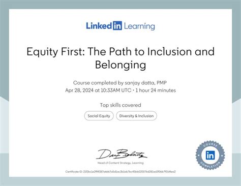 sanjay datta pmp on linkedin certificate of completion