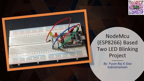 Led Blinking Using Nodemcu Esp8266 Nodemcu Esp8266 Tutorial Youtube