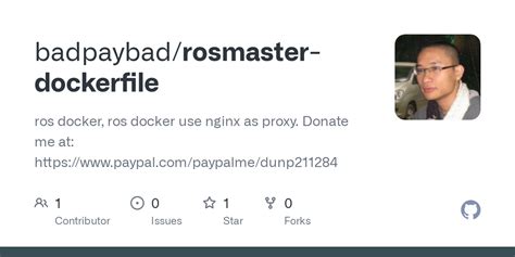 GitHub Badpaybad Rosmaster Dockerfile Ros Docker Ros Docker Use Nginx As Proxy Donate Me At