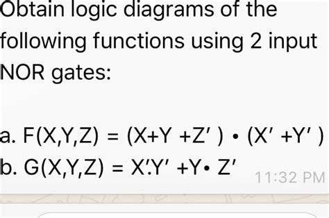 Solved Obtain Logic Diagrams Of The Following Functions Chegg