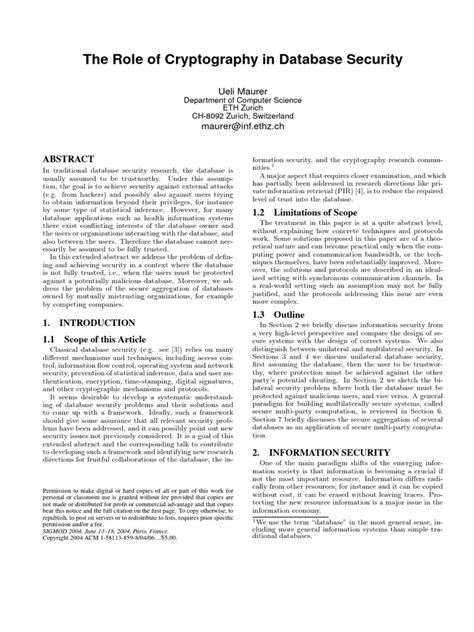 Database Security What Students Need To Know Pdf Security Computer Security