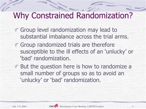 Ppt Sas Macro For Constrained Randomization Balancing Covariates In