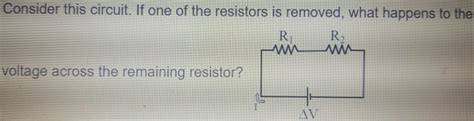 Solved A Resistor Is Connected In Parallel To Another Chegg Com