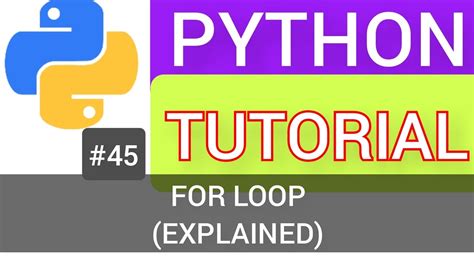 For Loops In Python Programming Language Tutorial Youtube