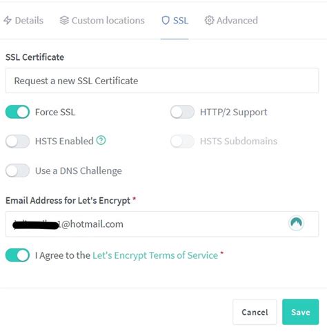Unable To Get Ssl Cert From Nginx Proxy Manager Getting Internal Error Home Assistant Os