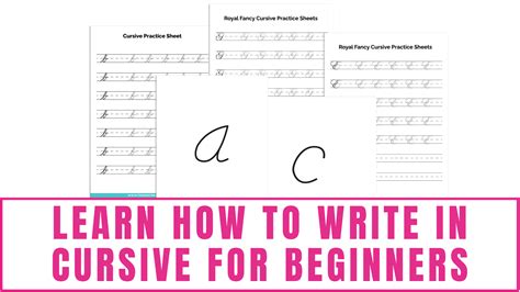 Learn How To Write In Cursive For Beginners