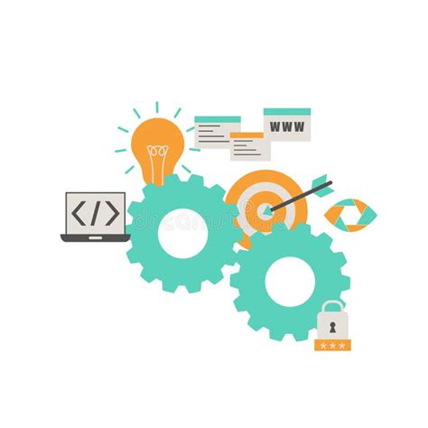coding and programming concept stock vector illustration of online