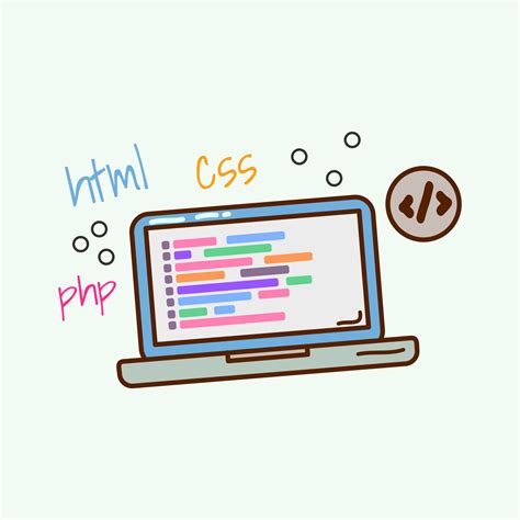 Notebook Vector Doodle Illustration For Developer 9652026 Vector Art At Vecteezy