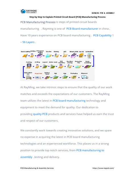 Step By Step To Explain Printed Circuit Board Pcb Manufacturing Process Pdf Printed