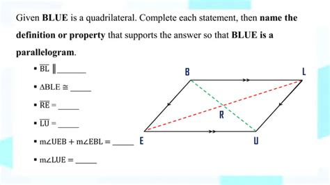 Properties Of Parallelogram Pdf