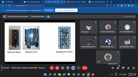 Stem Online Arduino 20225 Pedi Group 2 Ir Dr Nurul Hazlina Noordin