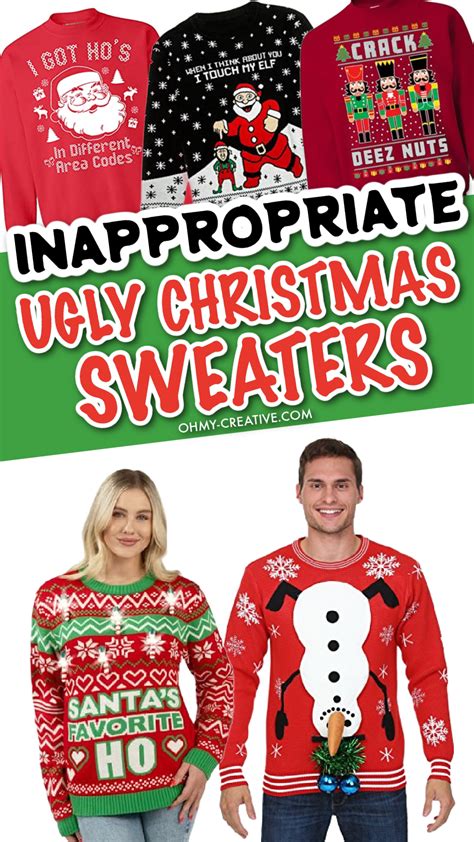 The Funniest Tacky Ugly Christmas Sweaters Oh My Creative