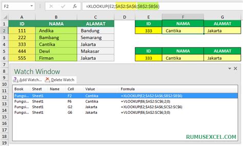 Fungsi Xlookup Excel Fungsi Baru Di Excel Penerus Vlookup Rumus Excel