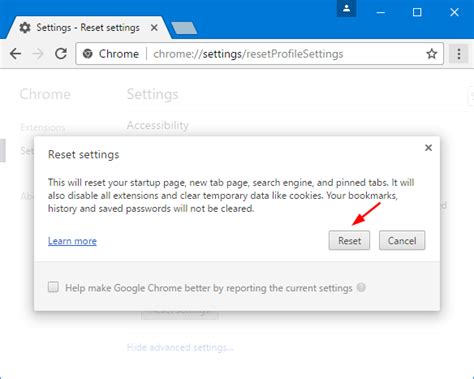 How To Restore Google Chrome Settings
