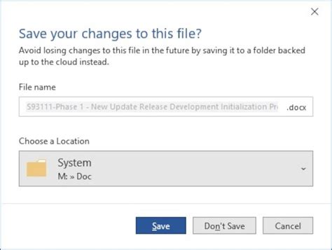 How To Disable Cloud Option In File Save Dialog Box In Windows 10 Pro