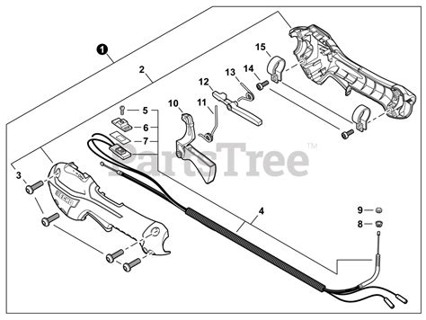Echo SRM T Echo String Trimmer SN U U Control Handle Parts