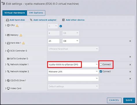 set up a “host only” malware testing environment in esxi locked dorr