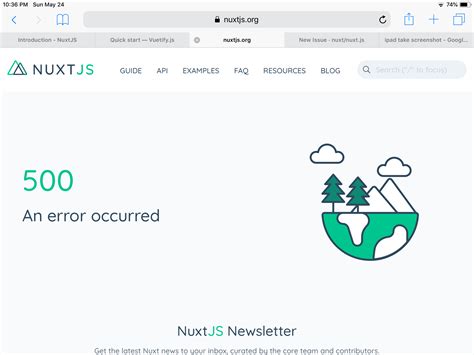docs returning 500 · issue 7411 · nuxt nuxt · github