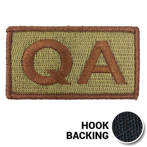 Embroidered Duty Identifier Tab Qa Ocp Bagby Spice Brown Border