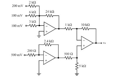 Solved Find Output Voltage For Each Op In The Circuit Chegg