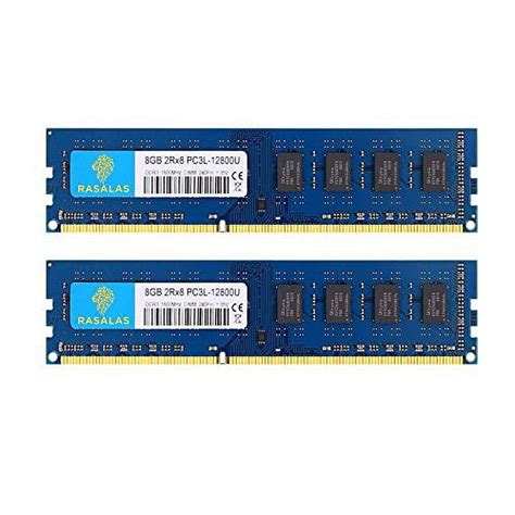 Rasalas 16gb Kit 2x8gb Ddr3l 1600 Mhz Pc3l 12800 Udimm 2rx8 1 35v 1 5v Cl11 240pin Dual Rank