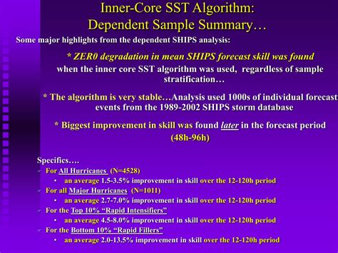 Ppt Developing An Inner Core Sst Algorithm For Use In Ships