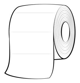 Toilet Paper Roll White Black And White Clipart Free Download