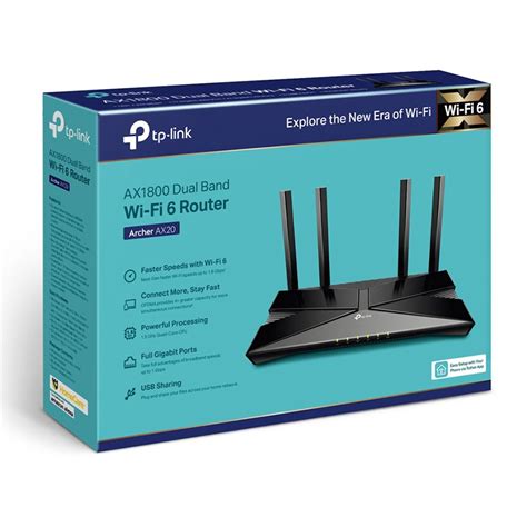 Tp Link Archer Ax Ax Dual Band Wi Fi Router Archer Ax Mwave