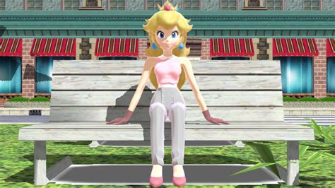 Mmd Peach Sitting By Hyper Mario 64 On Deviantart
