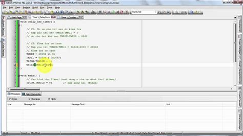 Mikroc And Pic16f877a Timer1 Delay Bằng Timer1 Youtube
