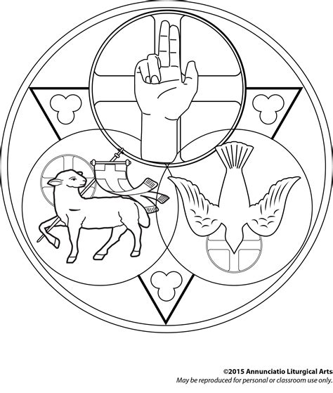 Holy Trinity Coloring Page At Free Printable