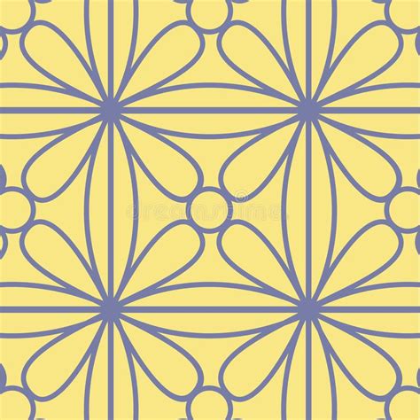 Abstract Geometric Vector Seamless Pattern With Lines Stock Illustration Illustration Of