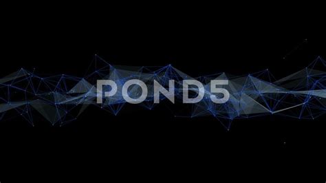 Futuristic Plexus Animation With Triangles