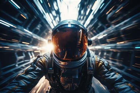 Premium Ai Image Astronaut Exploring Deep Space
