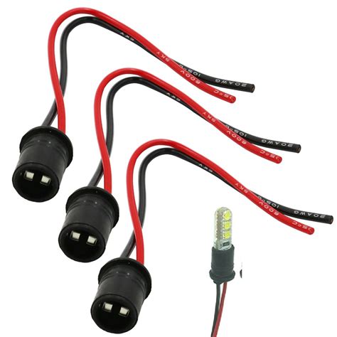 1x T10 W5w 168 194 Led Bulb Connector Female Socket Car Auto Truck Light Instrument T10 Bulb