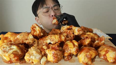 처갓집 슈프림 골드 양념치킨 리얼 먹방 Asmr Youtube